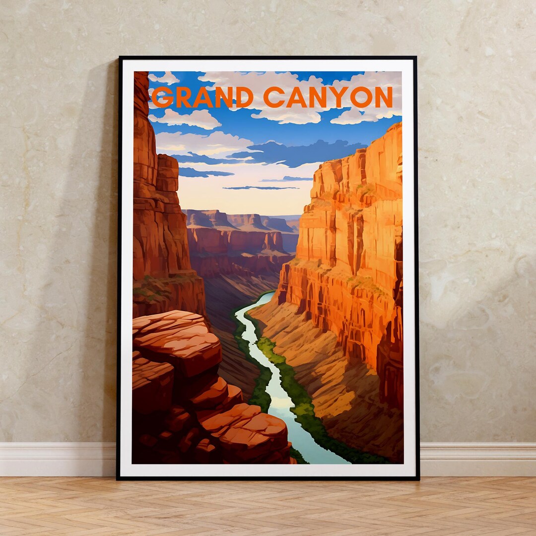 Grand Canyon Travel Poster, Arizona Wall Art, Arizona Print, Grand ...