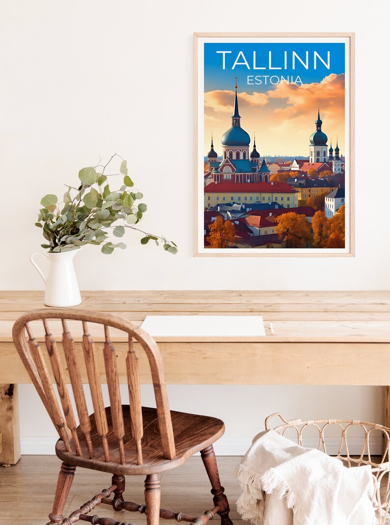 Tallinn Travel Poster, Estonia Wall Art, Estonia Print, Tallinn Poster ...