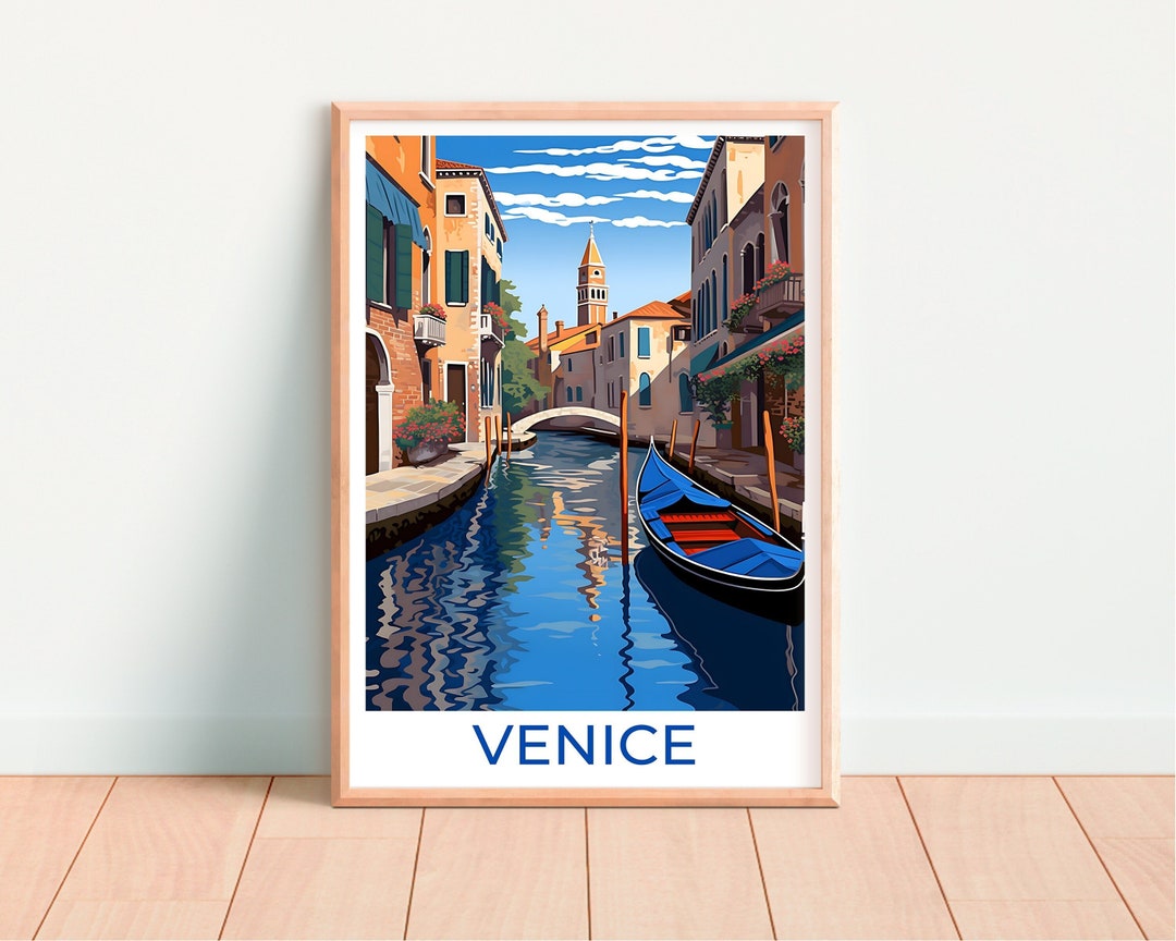Venice Travel Poster, Italy Wall Art, Italy Print, Venice Poster ...