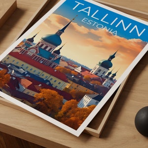 Tallinn Travel Poster, Estonia Wall Art, Estonia Print, Tallinn Poster ...