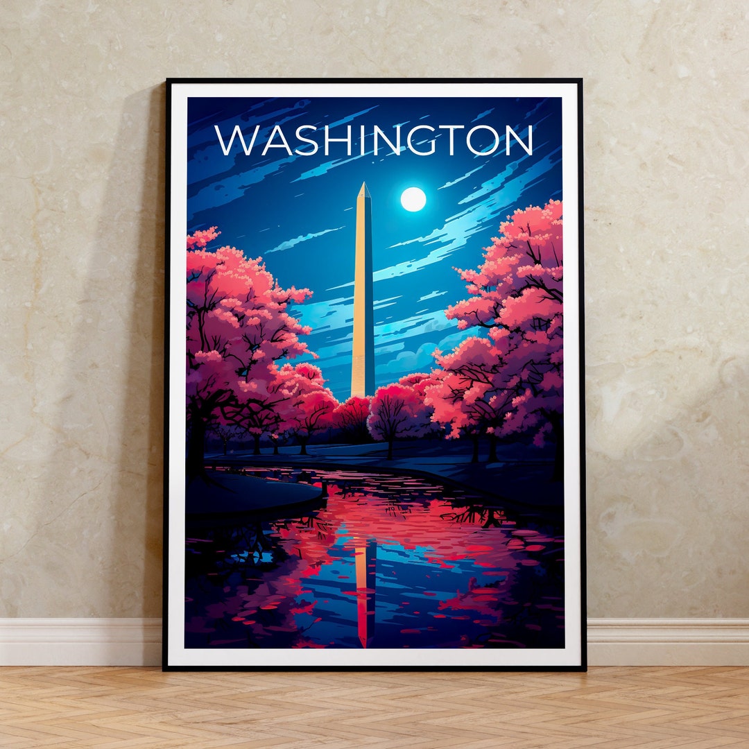 Washington D.C. Poster, Washington Monument Print, Washington Monument ...