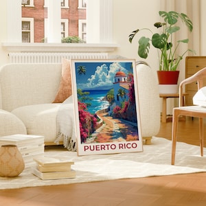 Puerto Rico Travel Poster, Puerto Rico Wall Art, Puerto Rico Print ...