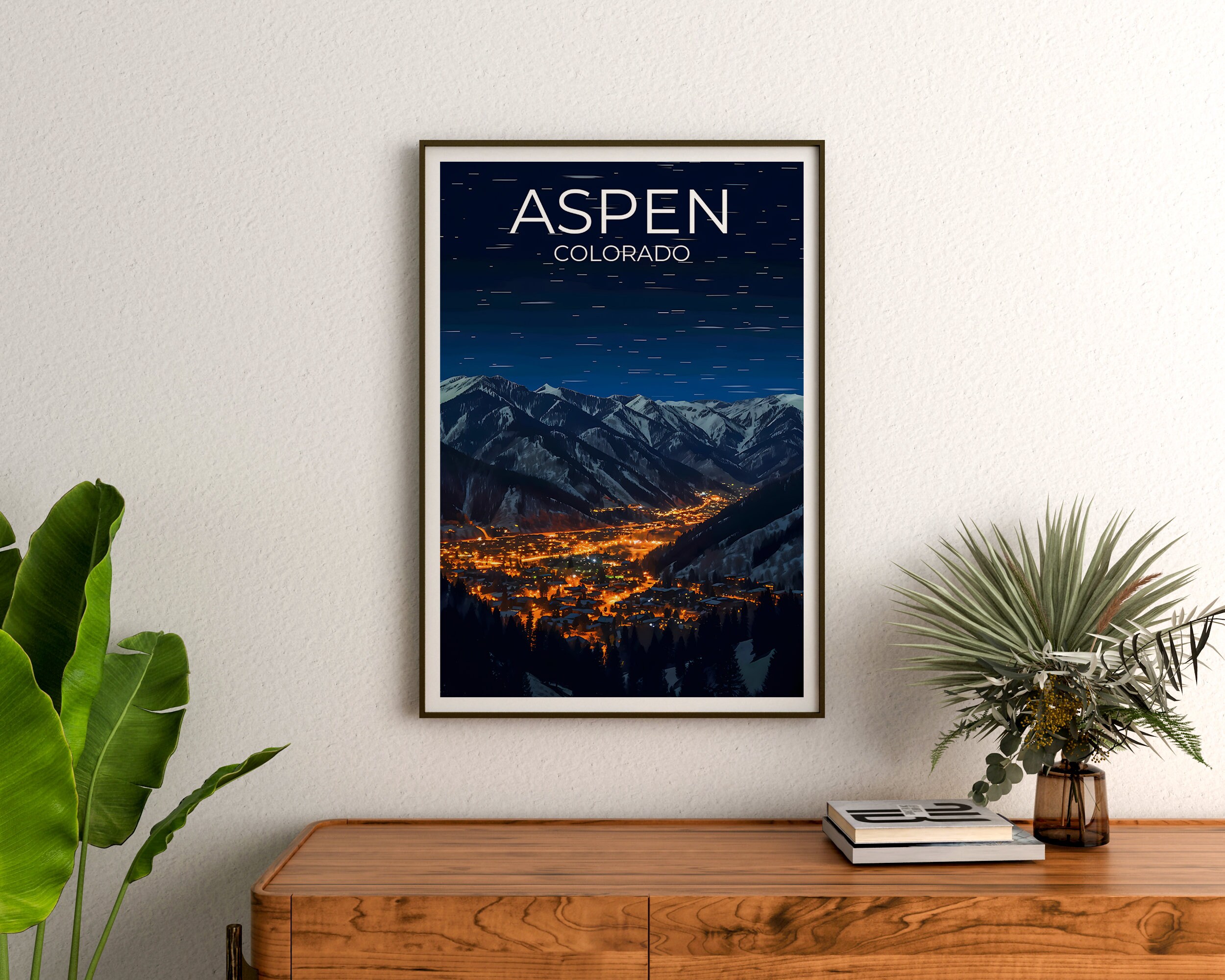 Aspen Travel Poster, Colorado Wall Art, Colorado Print, Aspen Poster ...
