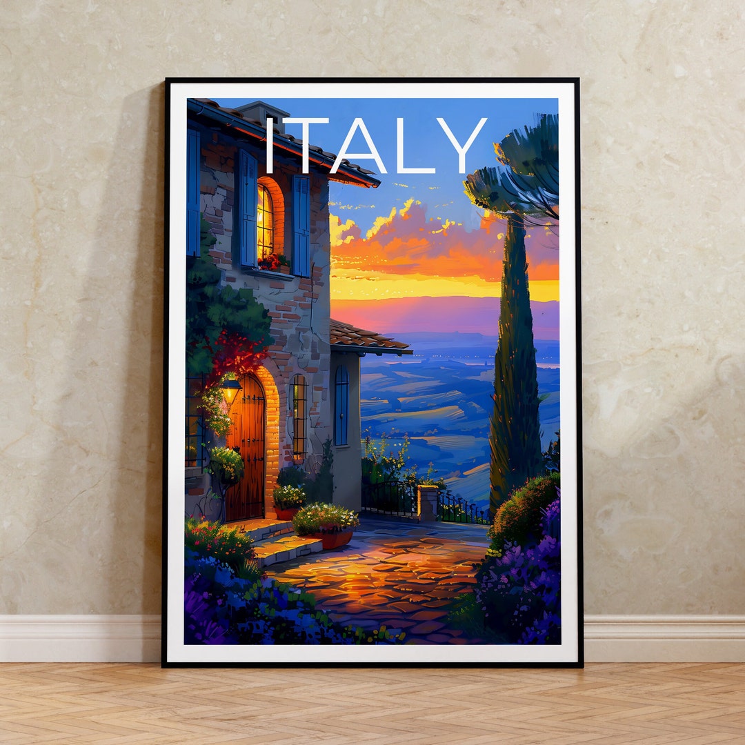 Italy Travel Poster, Italy Wall Art, Italy Print, Italy Poster, Tuscany ...