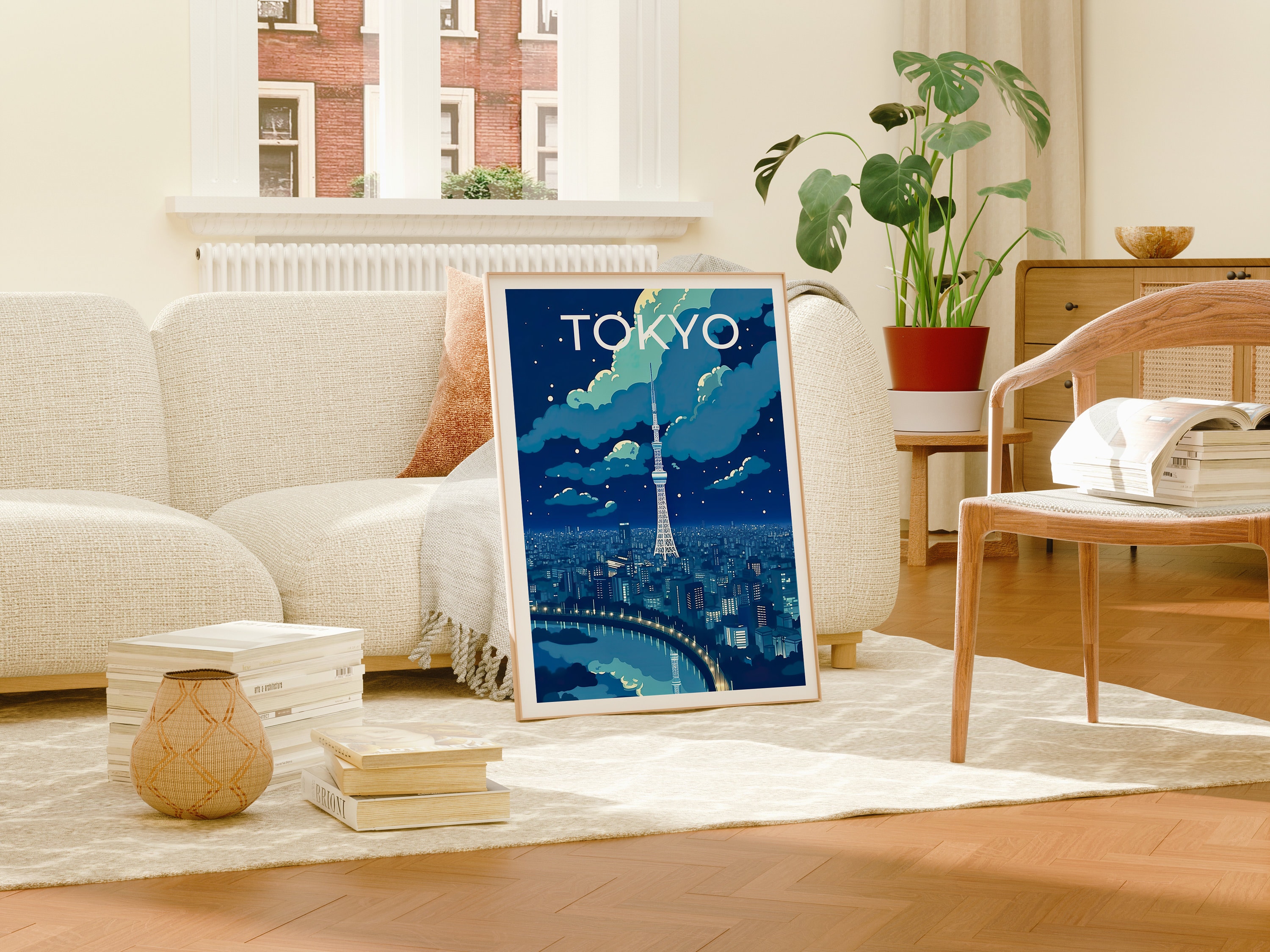 Tokyo Travel Poster Tokyo Skytree Wall Art Tokyo Print - Etsy