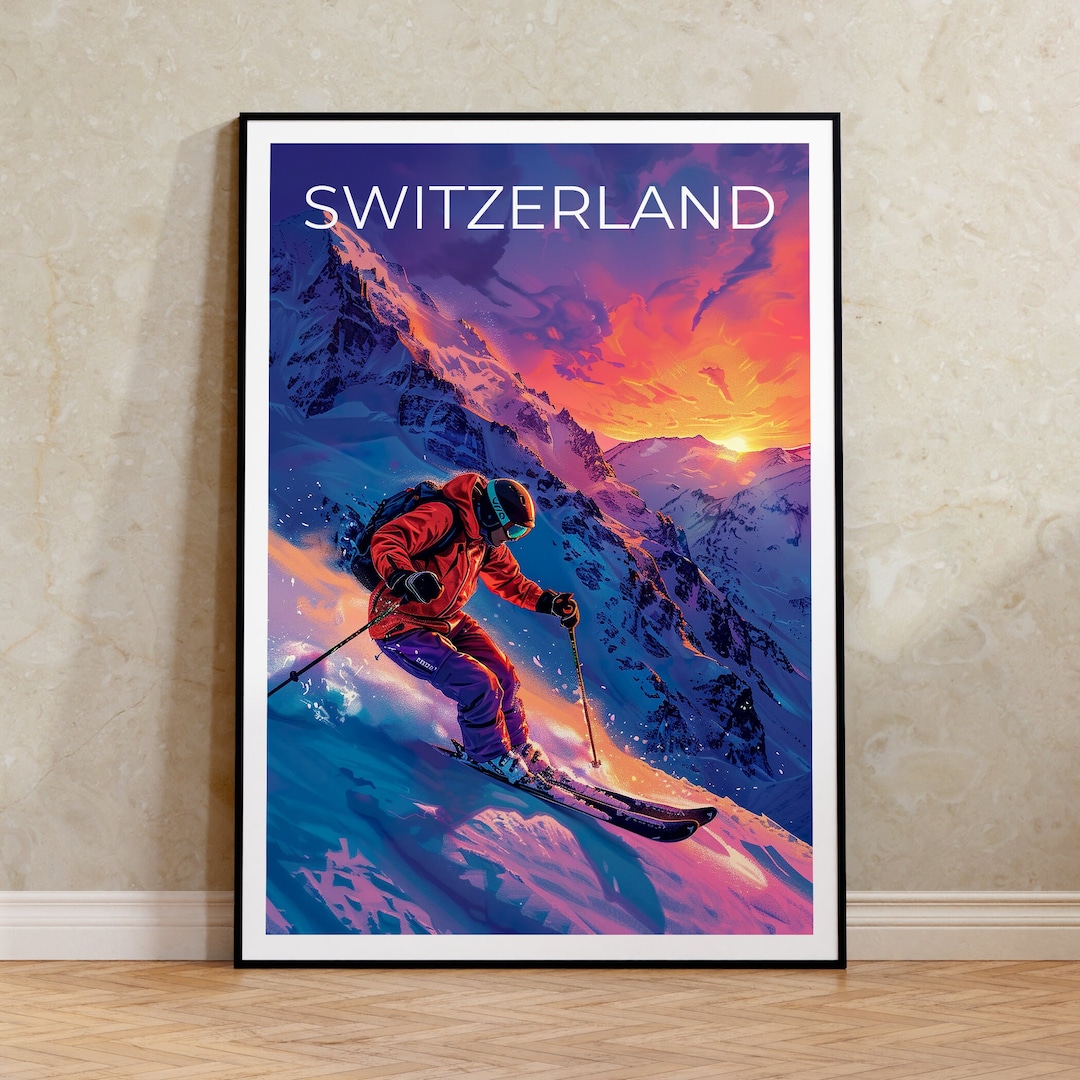Switzerland Poster, Switzerland Print, Swiss Alps Poster, Swiss Alps ...
