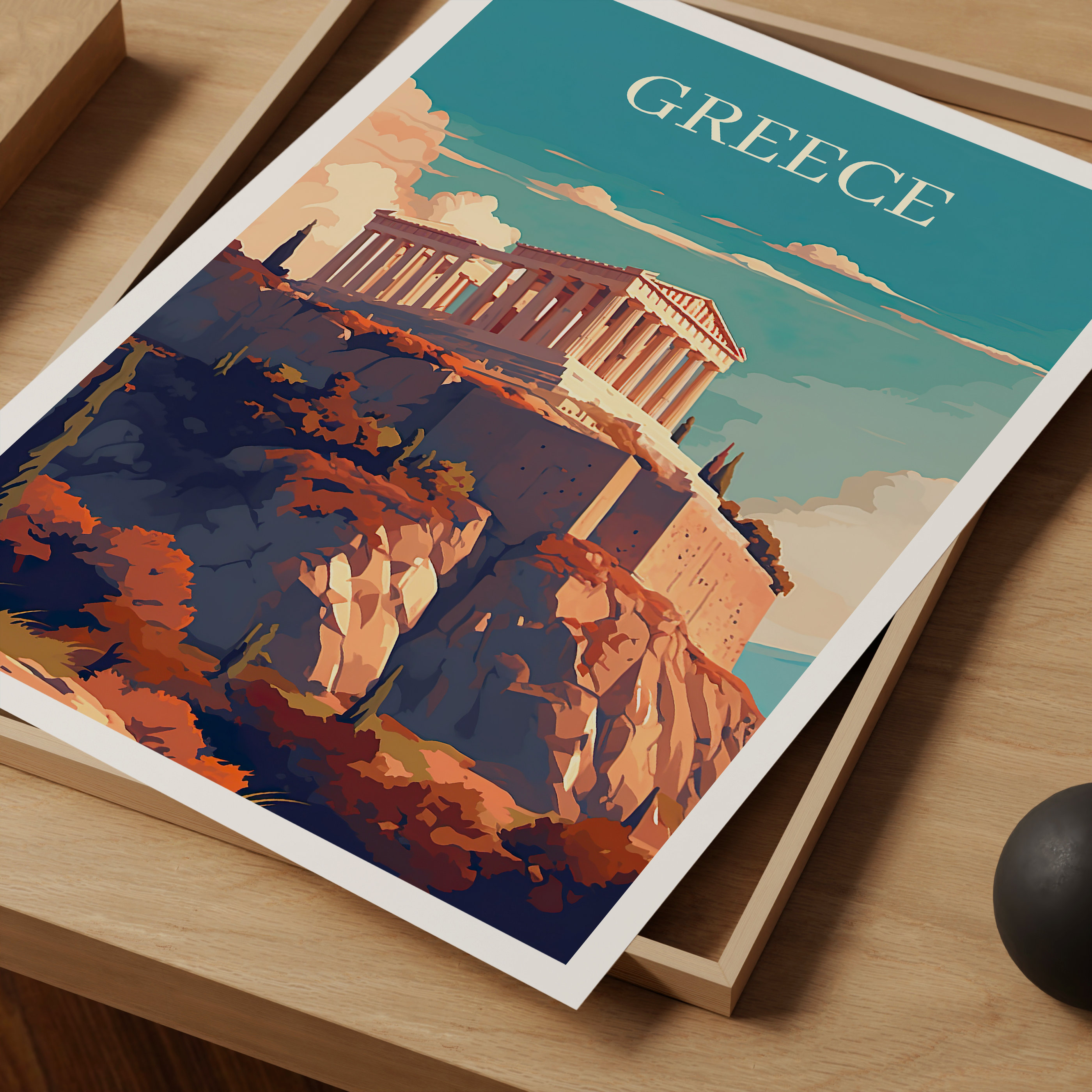 Athens Travel Poster, Athen Wall Art, Greece Print, Athens Poster ...