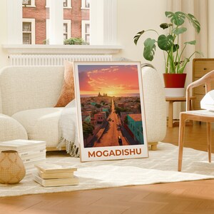 Mogadishu Travel Poster, Somalia Wall Art, Somalia Print, Mogadishu ...