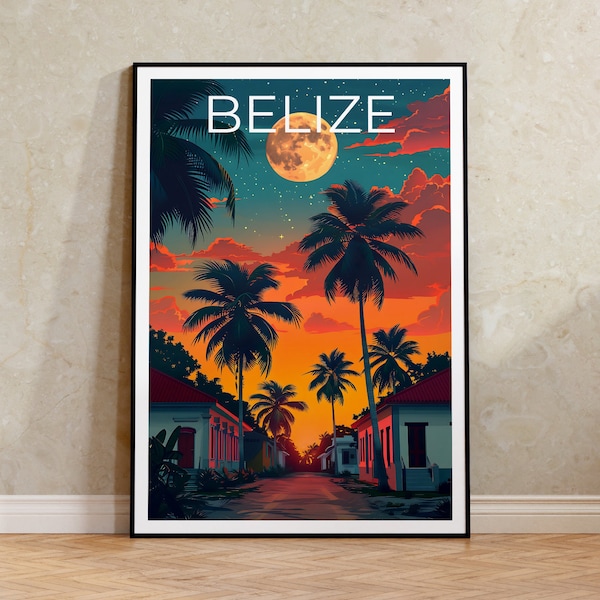 Belize Poster - Etsy