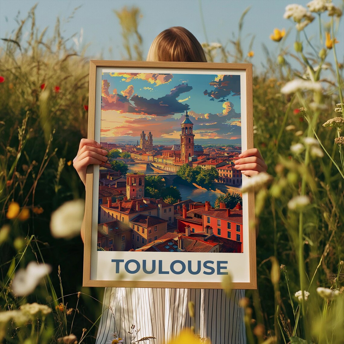 Toulouse Poster, Toulouse Print, France Poster, France Print, Toulouse ...