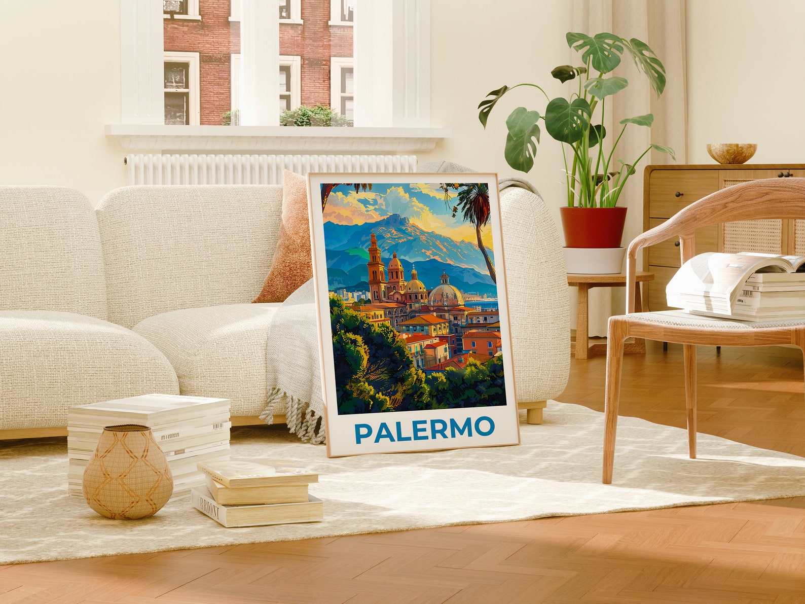 Palermo Poster, Palermo Print, Sicily Art, Italy Print, Palermo Travel ...
