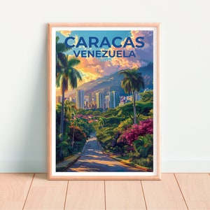 Caracas Poster, Caracas Print, Venezuela Poster, Venezuela Print ...