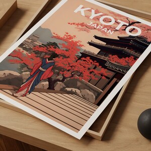 Kyoto Travel Poster, Japan Wall Art, Japan Print, Kyoto Poster, Japan ...