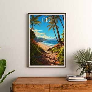 Fiji Poster, Fiji Print, Island Poster, Island Print, Fiji Travel ...