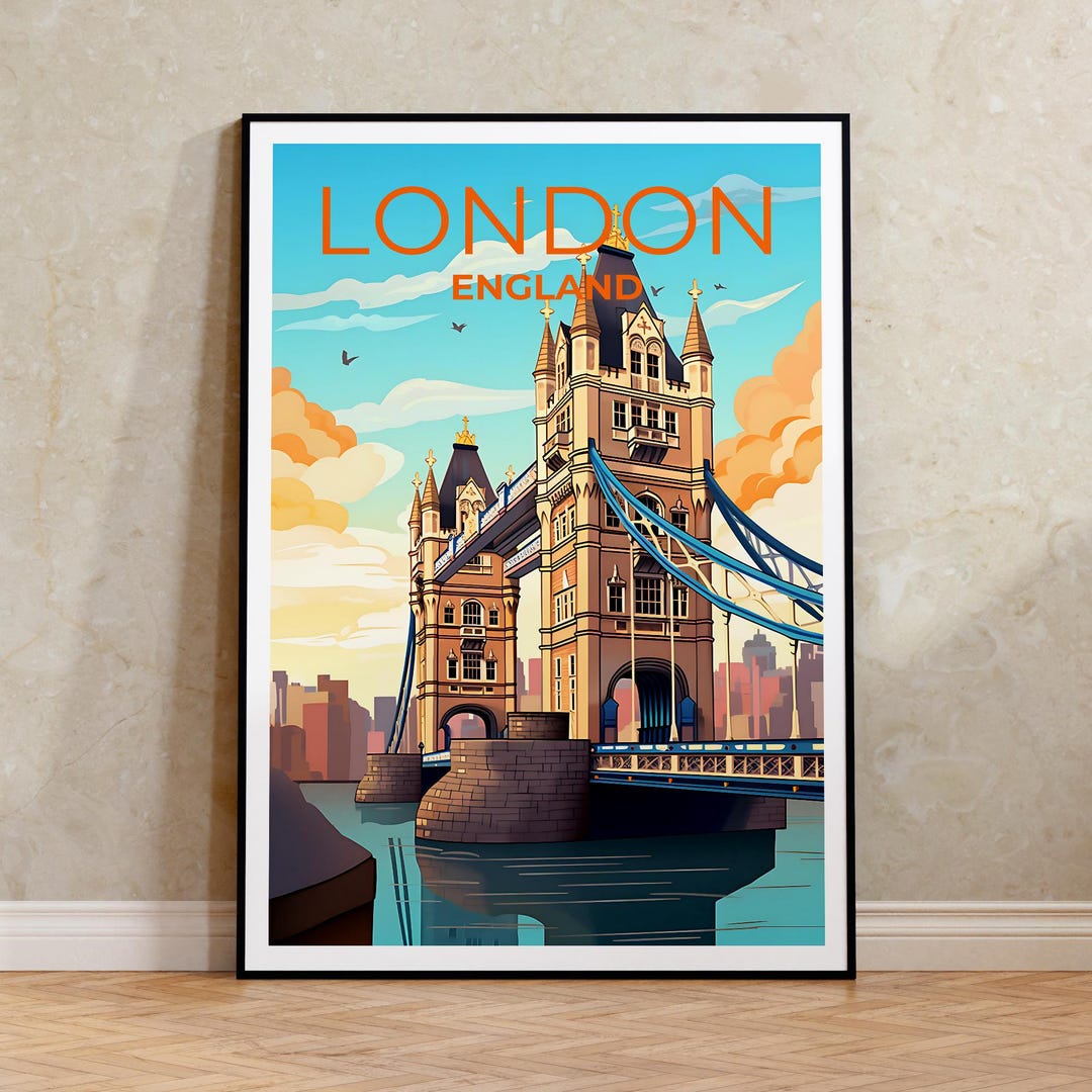 London Travel Poster, England Wall Art, England Print, London Poster ...