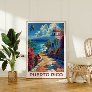 Puerto Rico Travel Poster, Puerto Rico Wall Art, Puerto Rico Print ...