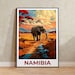 Namibia Poster, Namibia Print, Africa Poster, Safari Print, Namibia ...