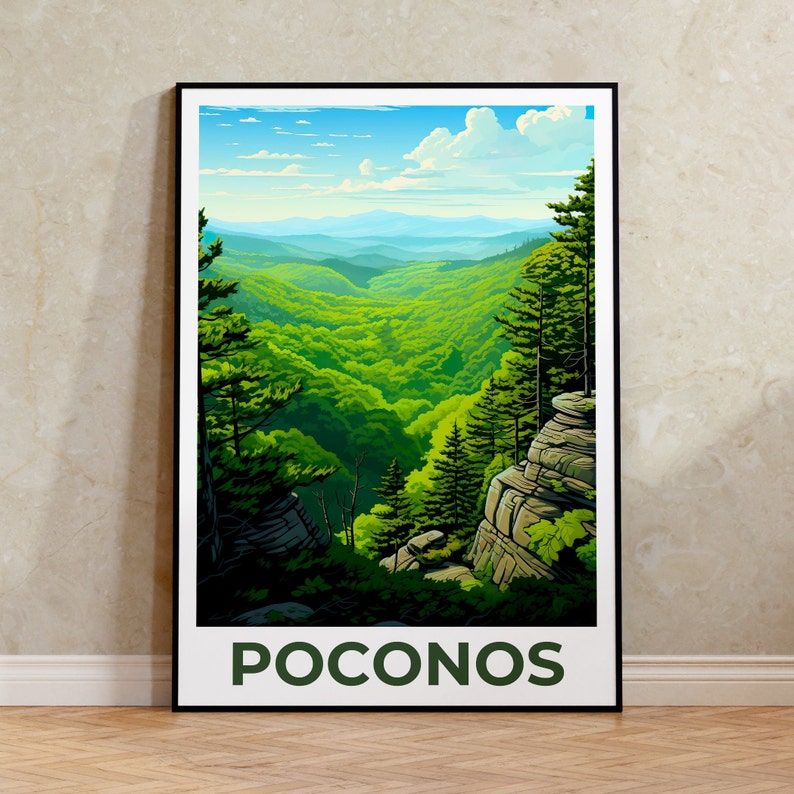 Poconos Poster, Poconos Print, Pennsylvania Poster, Pennsylvania Print ...