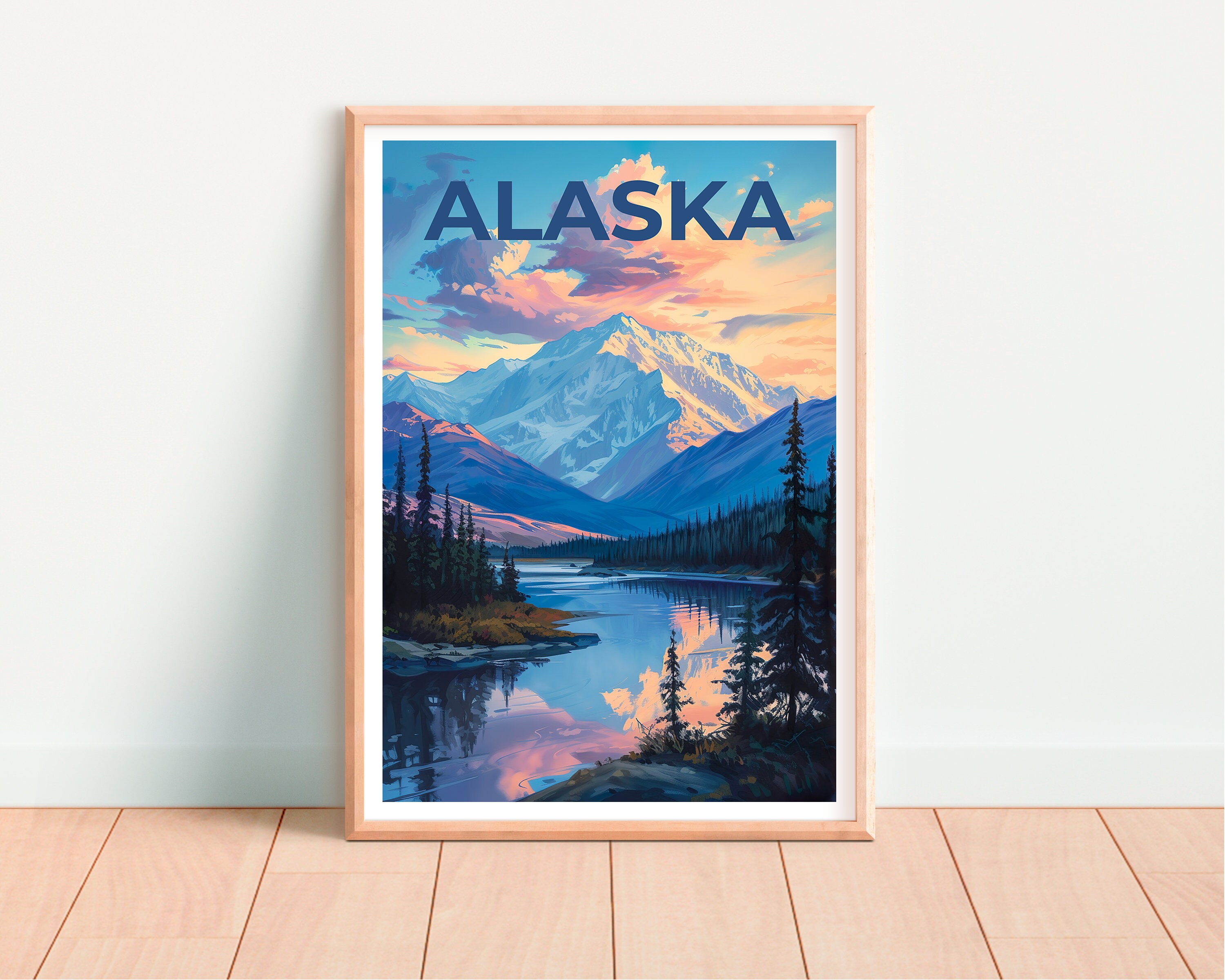 Alaska Travel Poster, Alaska Wall Art, Alaska Print, Alaska Poster ...