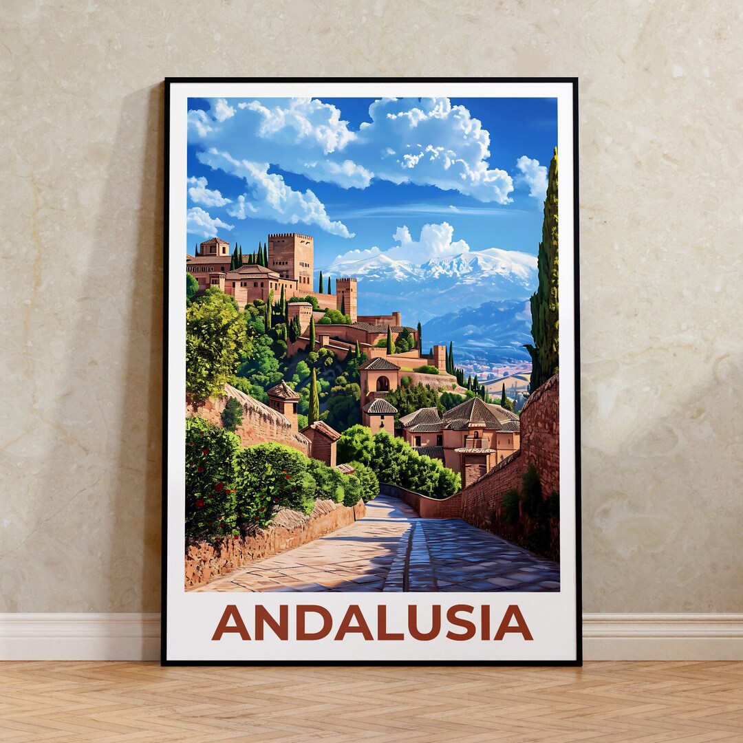 Andalusia Travel Poster, Spain Wall Art, Spain Print, Andalusia Poster ...