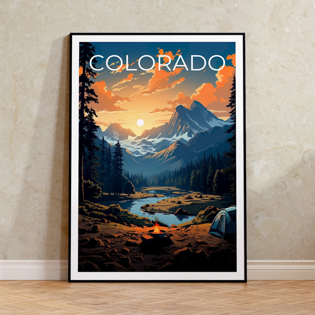 Colorado Poster, Rockies Wall Art, Rockies Print, Colorado Poster ...