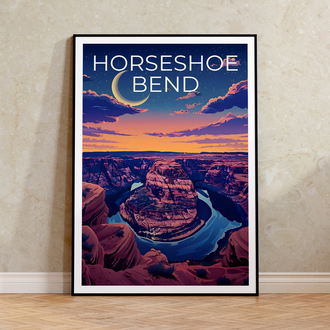 Horseshoe Bend Poster, Horseshoe Bend Print, Arizona Art, Arizona Print ...