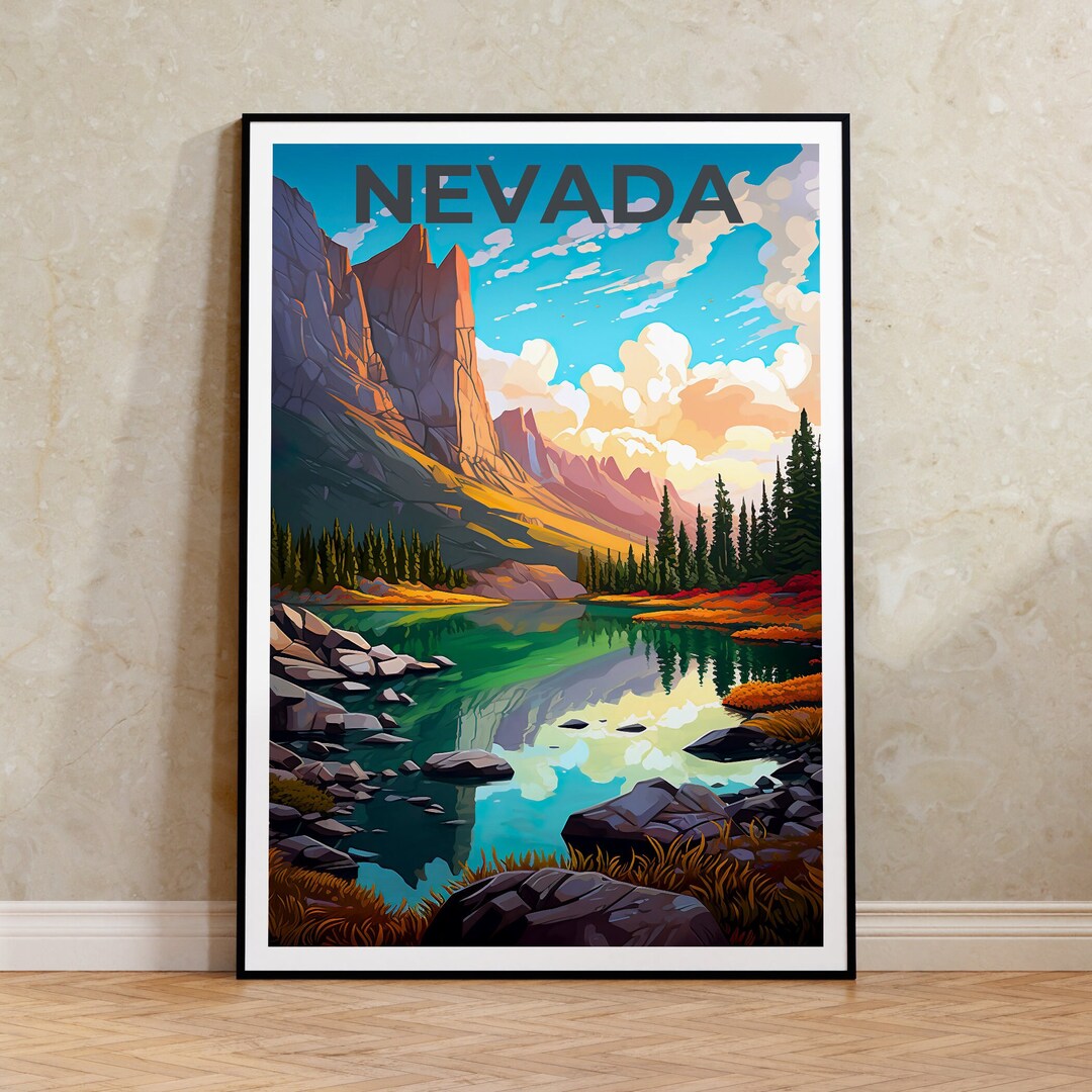 Nevada Poster, Nevada Print, Great Basin Poster, Great Basin Print ...