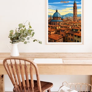 Bologna Travel Poster, Italy Wall Art, Italy Print, Bologna Poster ...