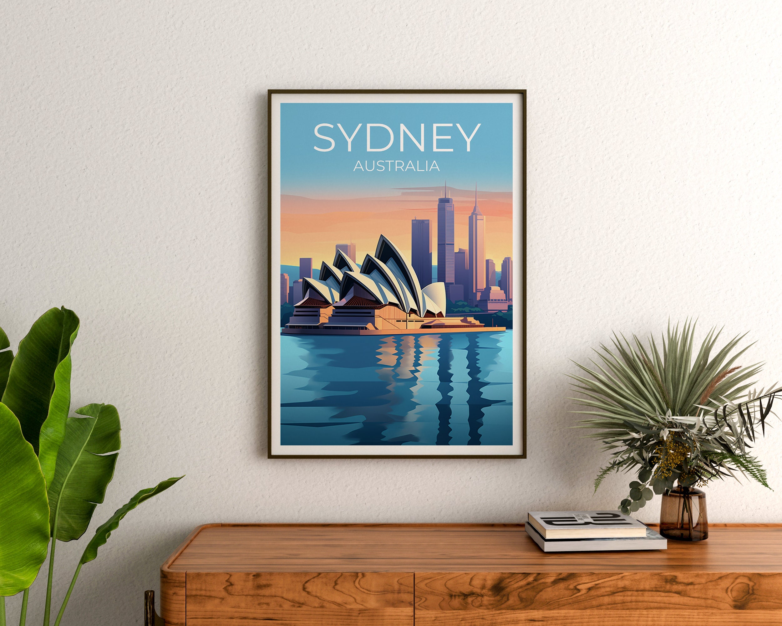 Sydney Travel Poster, Australia Wall Art, Australia Print, Sydney ...