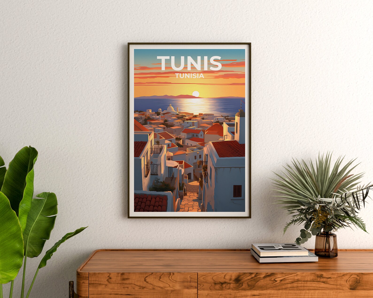 Tunis Travel Poster, Tunisia Wall Art, Tunisia Print, Tunis Poster ...