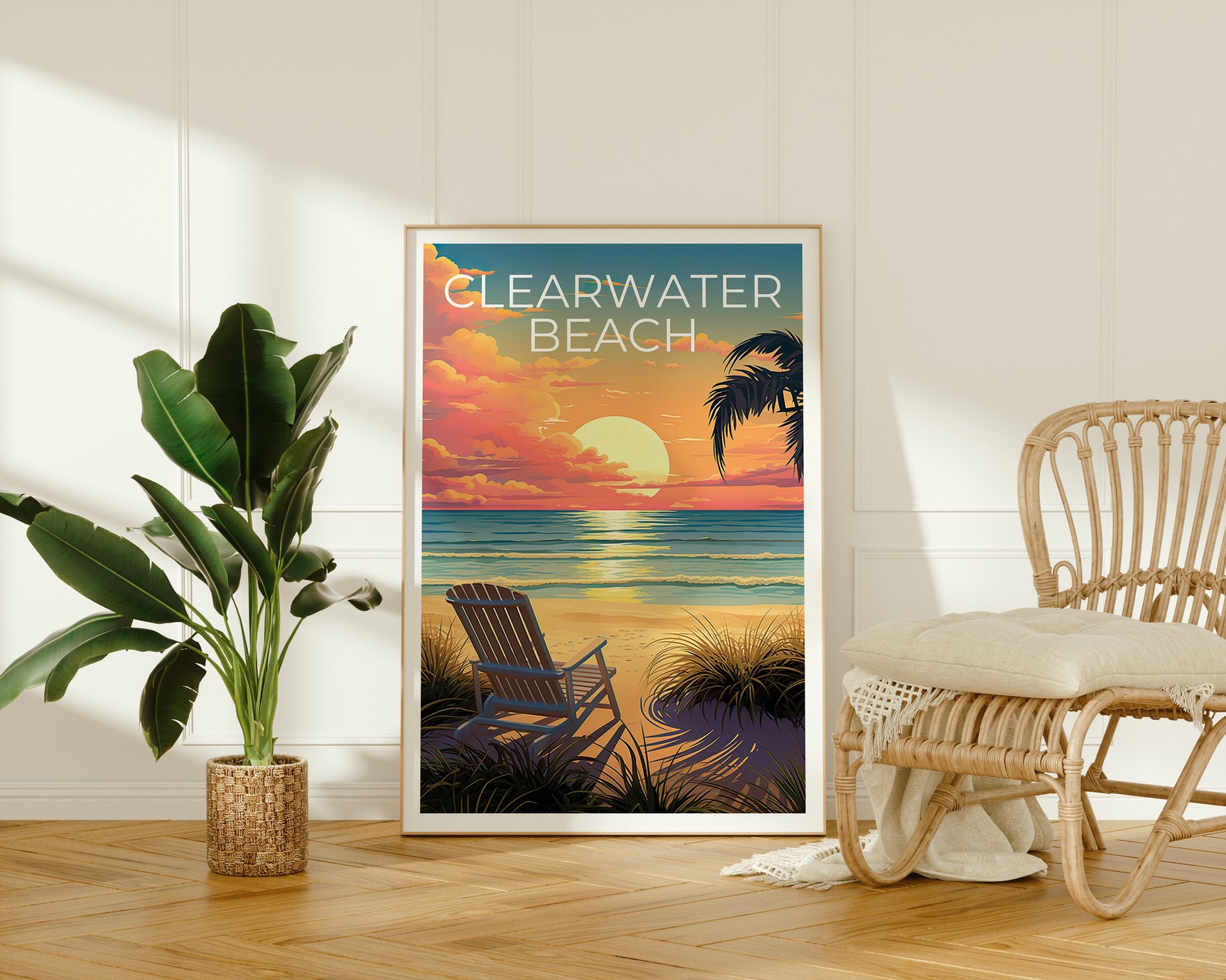 Clearwater Beach Poster, Clearwater Beach Print, Florida Art, Florida ...
