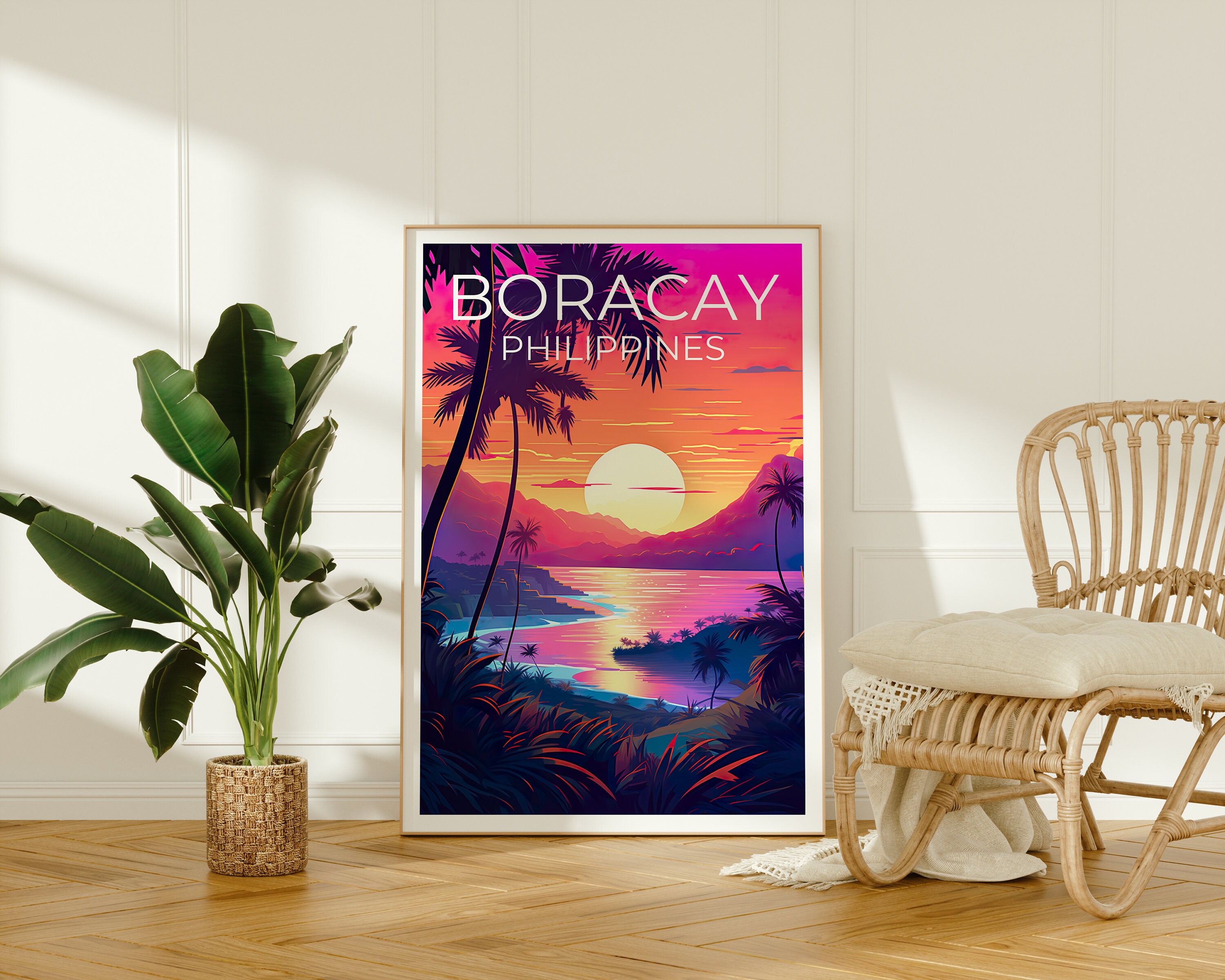 Boracay Travel Poster, Philippines Wall Art, Philippines Print, Boracay ...