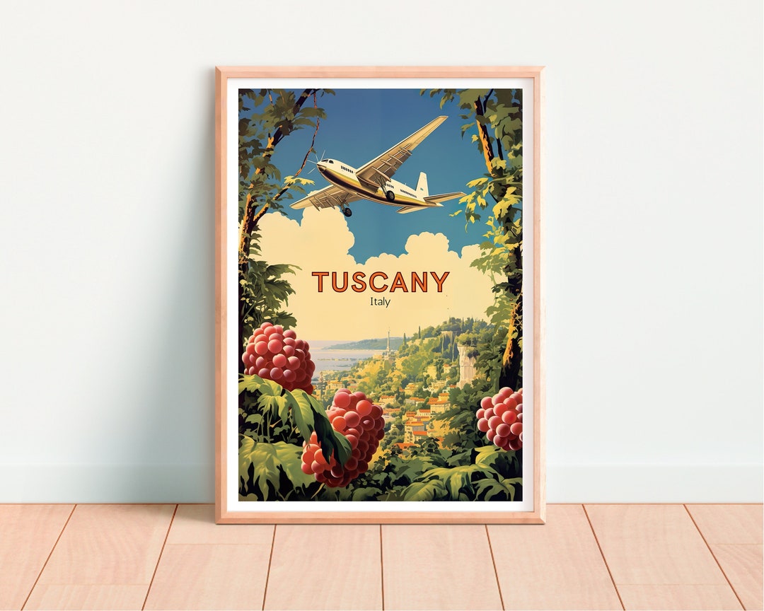 Tuscany Travel Poster, Italy Wall Art, Italy Print, Tuscany Poster ...