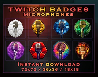 Bulls Sub Badges for Twitch, Youtube, Discord Stream Badges Twitch Sub ...