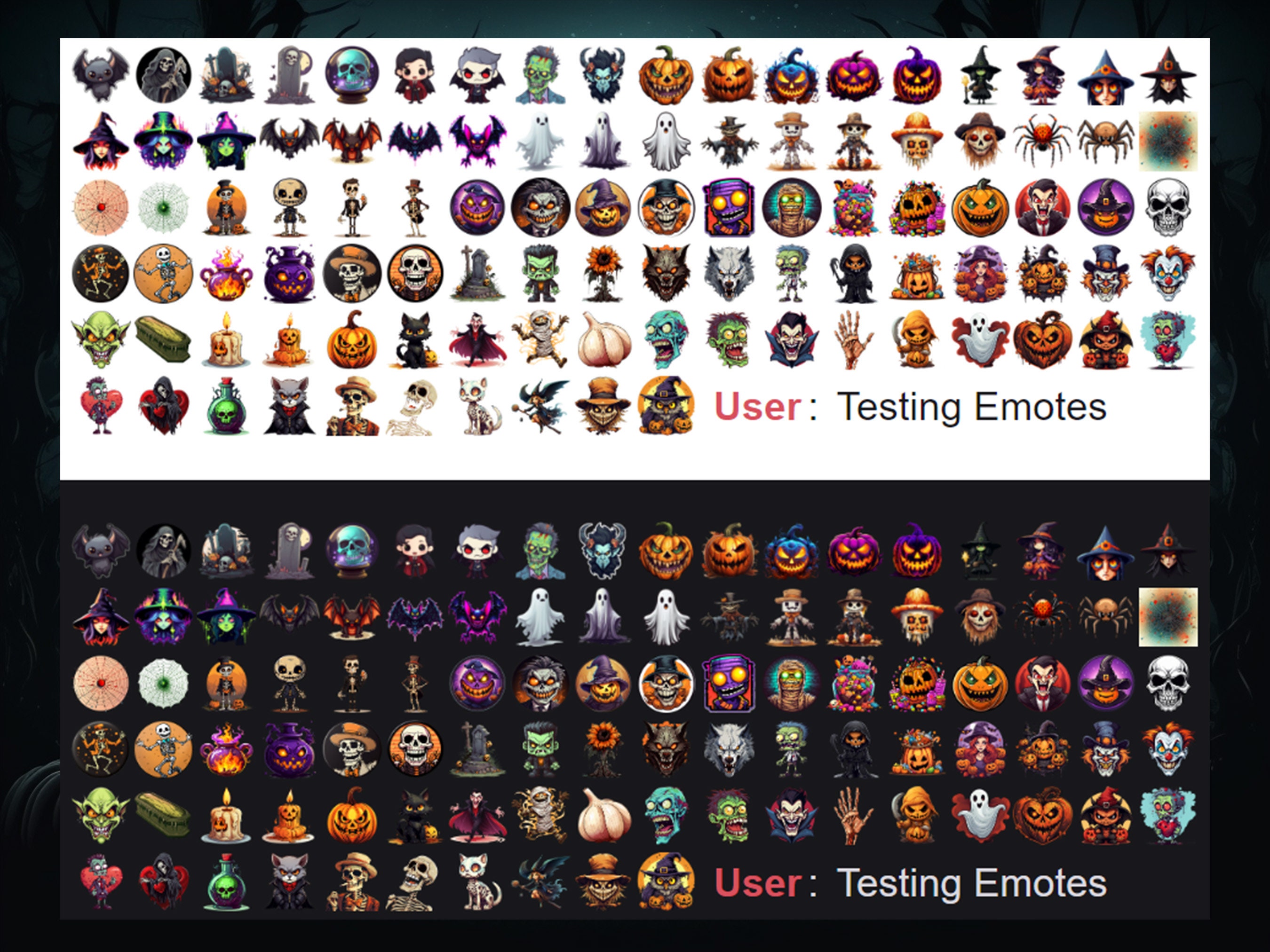 100 Halloween Twitch Emotes: Discord Bundle (digital Download) - Etsy