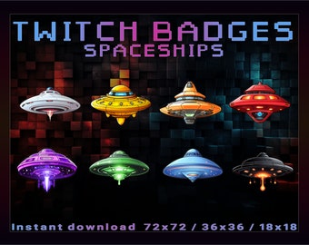 Astronaut Sub Badges for Twitch Youtube, Discord Stream Badges Twitch Sub Badges Subscriber ...