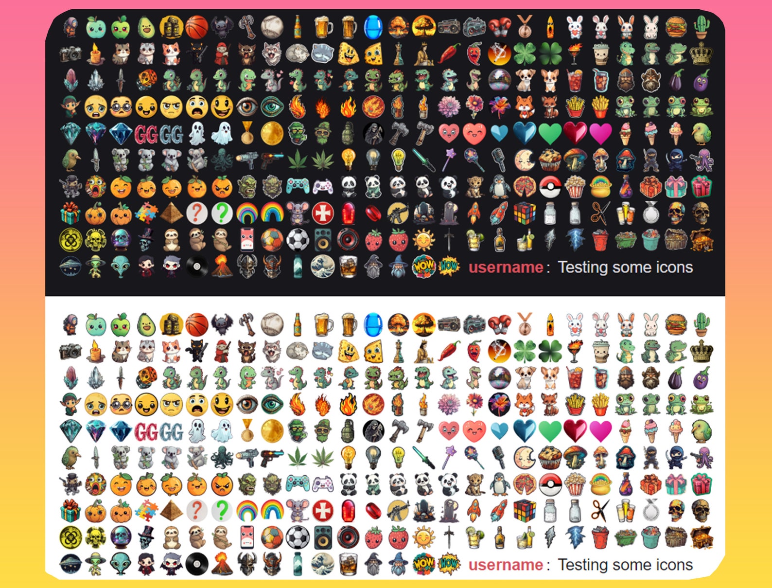 1000 Emotes Mega Pack +2 Free Listings* | 6 Sizes | Twitch | Discord ...