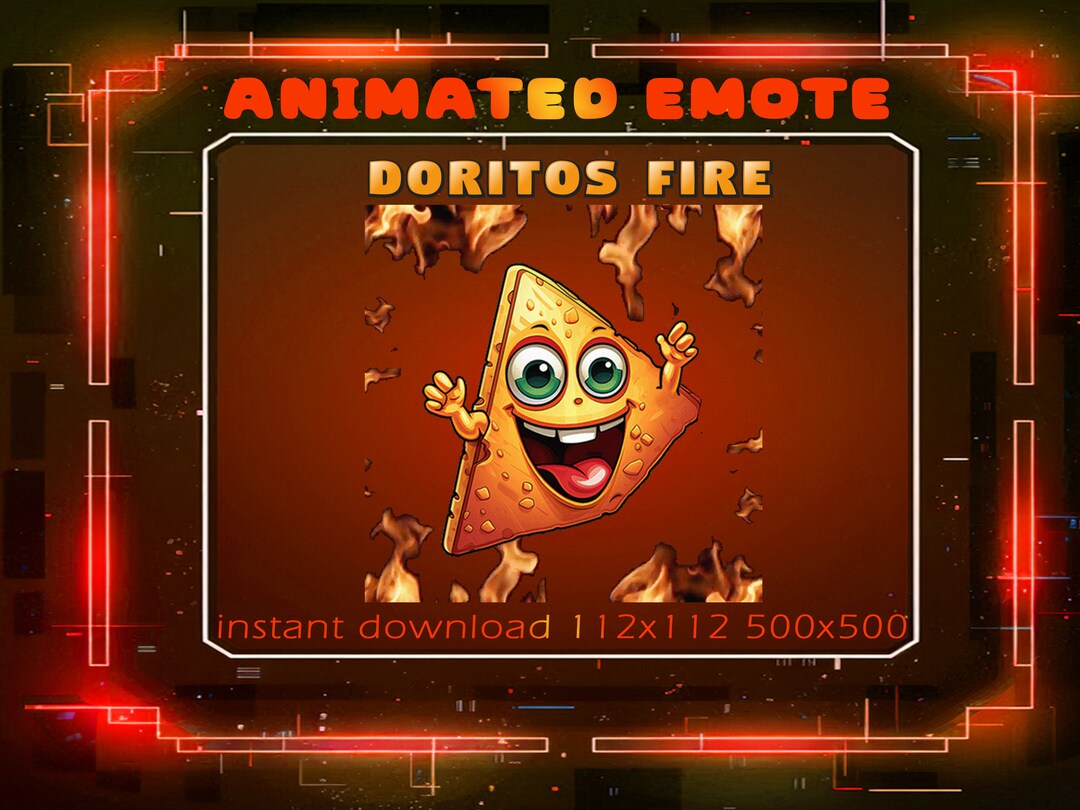 Animated Emote - Fire Doritos | Sub Emote | Live Streaming Animated ...