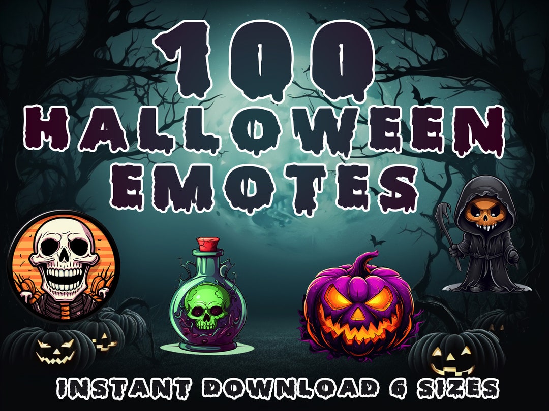 100 Halloween Twitch Emotes: Discord Bundle (digital Download) - Etsy
