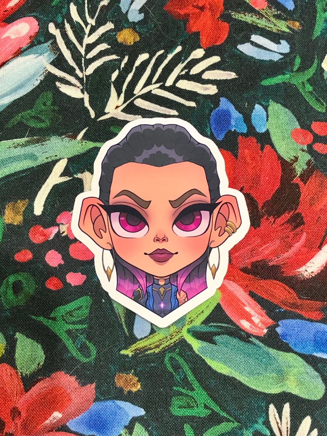 Reyna Matte Vinyl Sticker handdrawn - Etsy