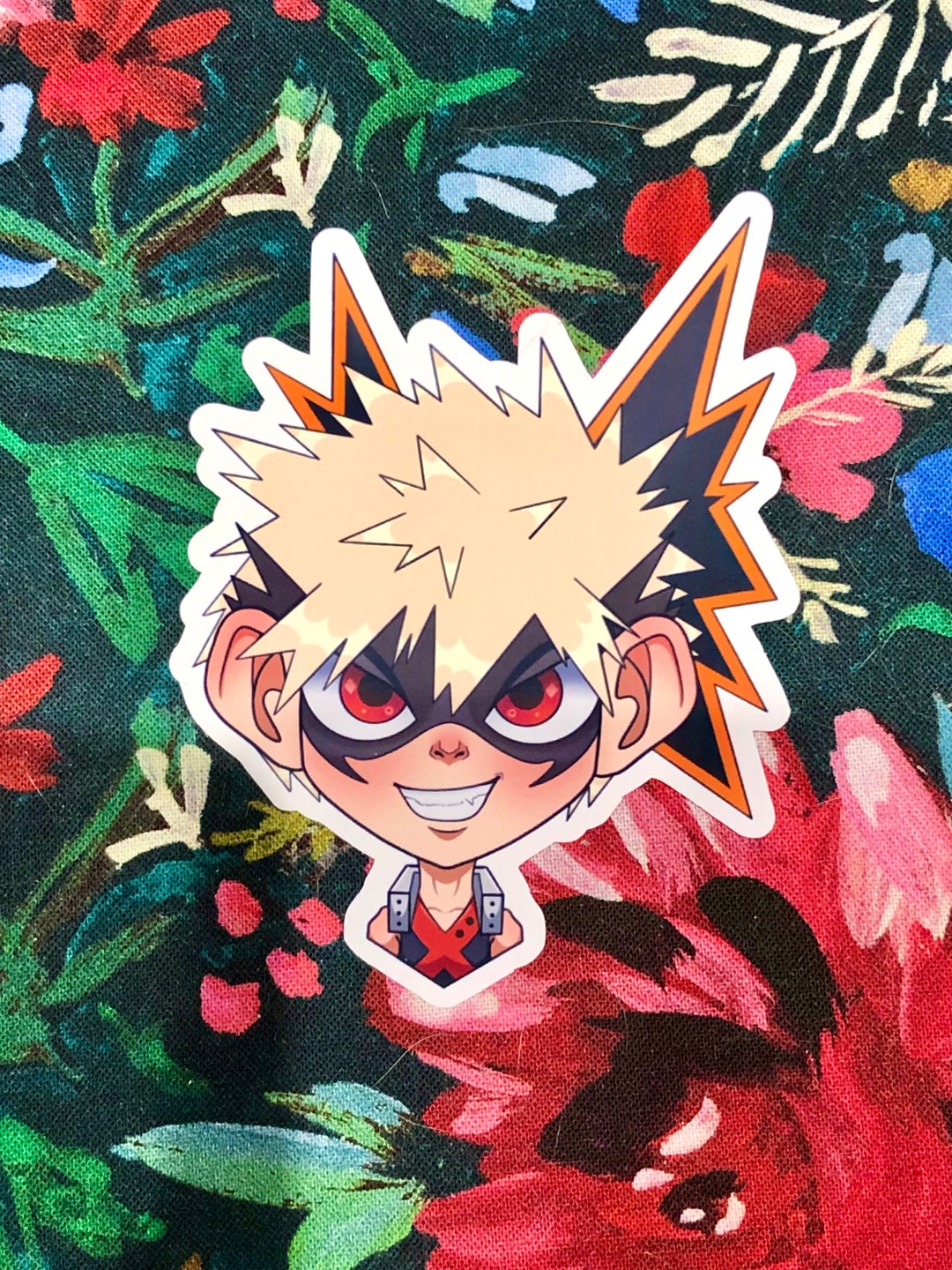 Katsuki Bakugo Matte Vinyl Sticker - [handdrawn] - Etsy