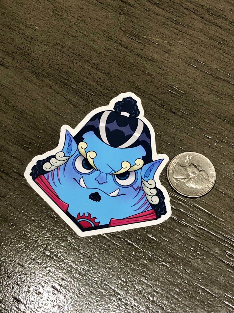 Jimbei jinbe Matte Vinyl Sticker handdrawn - Etsy