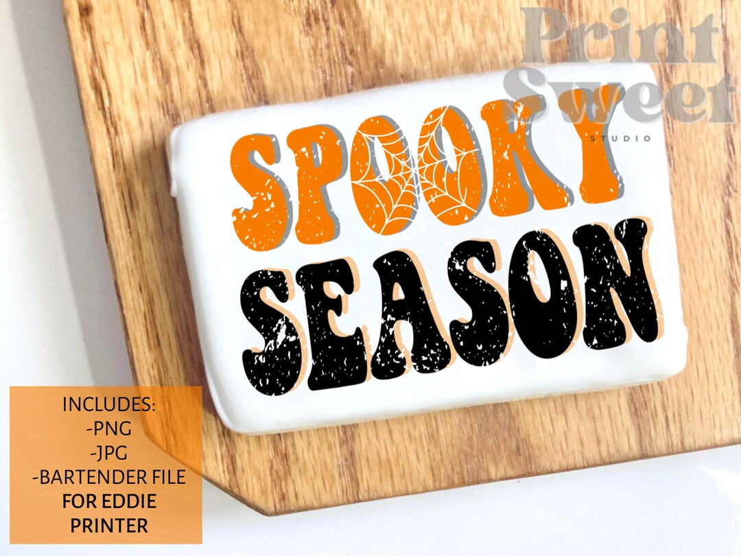 Spooky Season Vintage Retro Digital File Download, Png, Bartender File ...