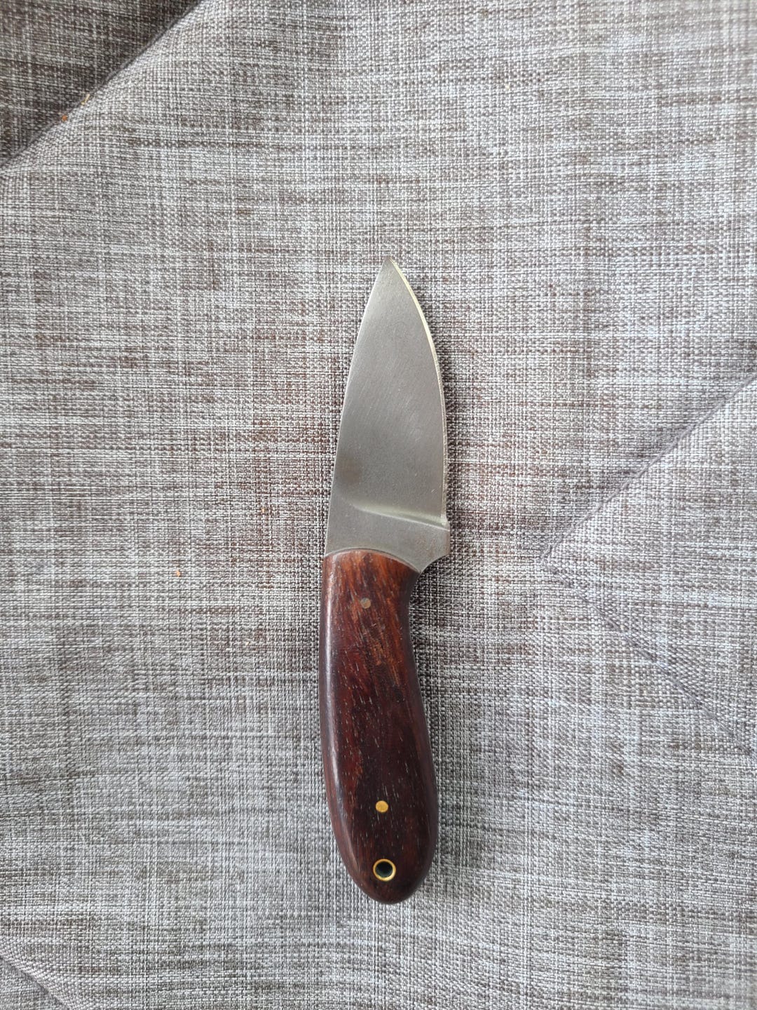 Mini Watered Pattern Wootz Pairing Knife With 2 Inch Blade and 2.4 Inch ...