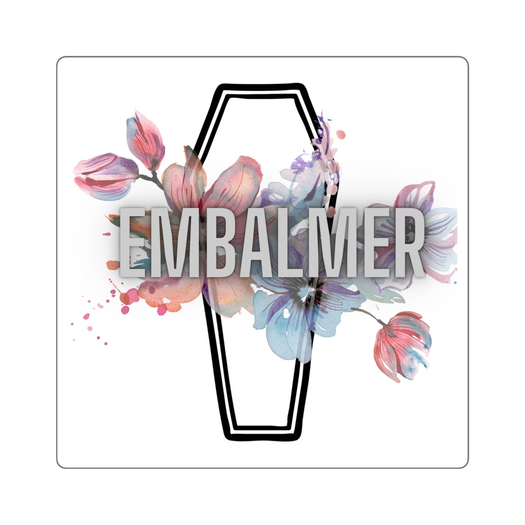 Square Stickers; Embalmer; Mortician; Funeral Director; Deathcare ...