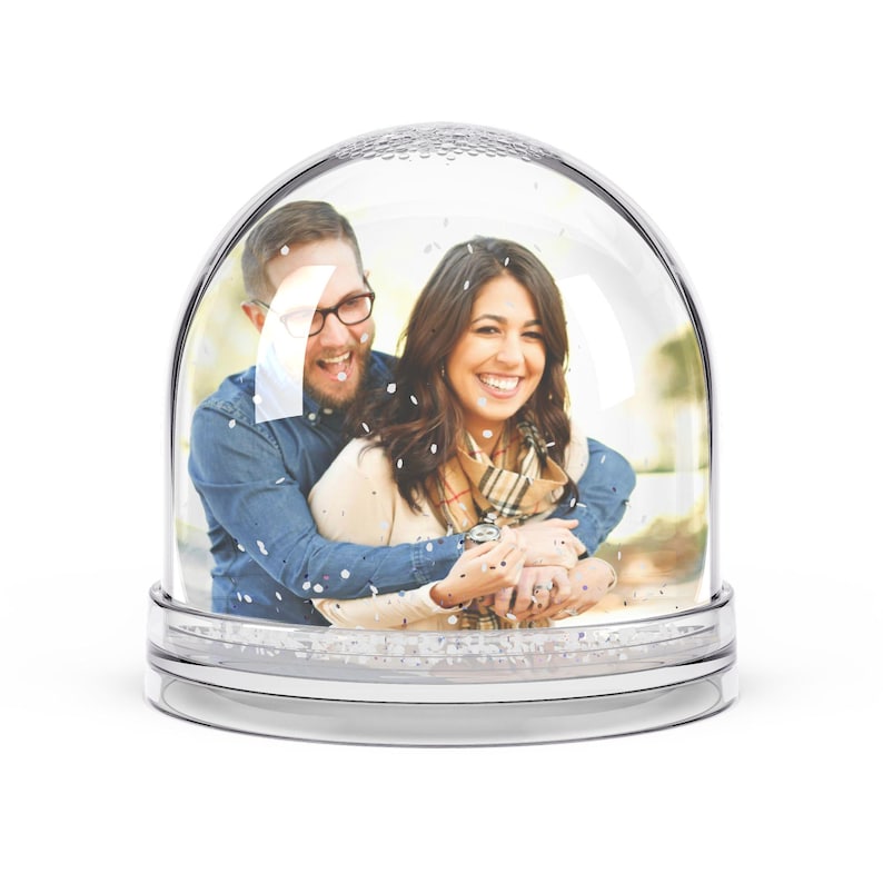 Custom Snow Globe - Personalized Snowglobe Gift - Valentine's Day Gift ...