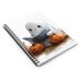 Cute Ghost Reading Spiral Notebook – Halloween Stationery Gift - Etsy