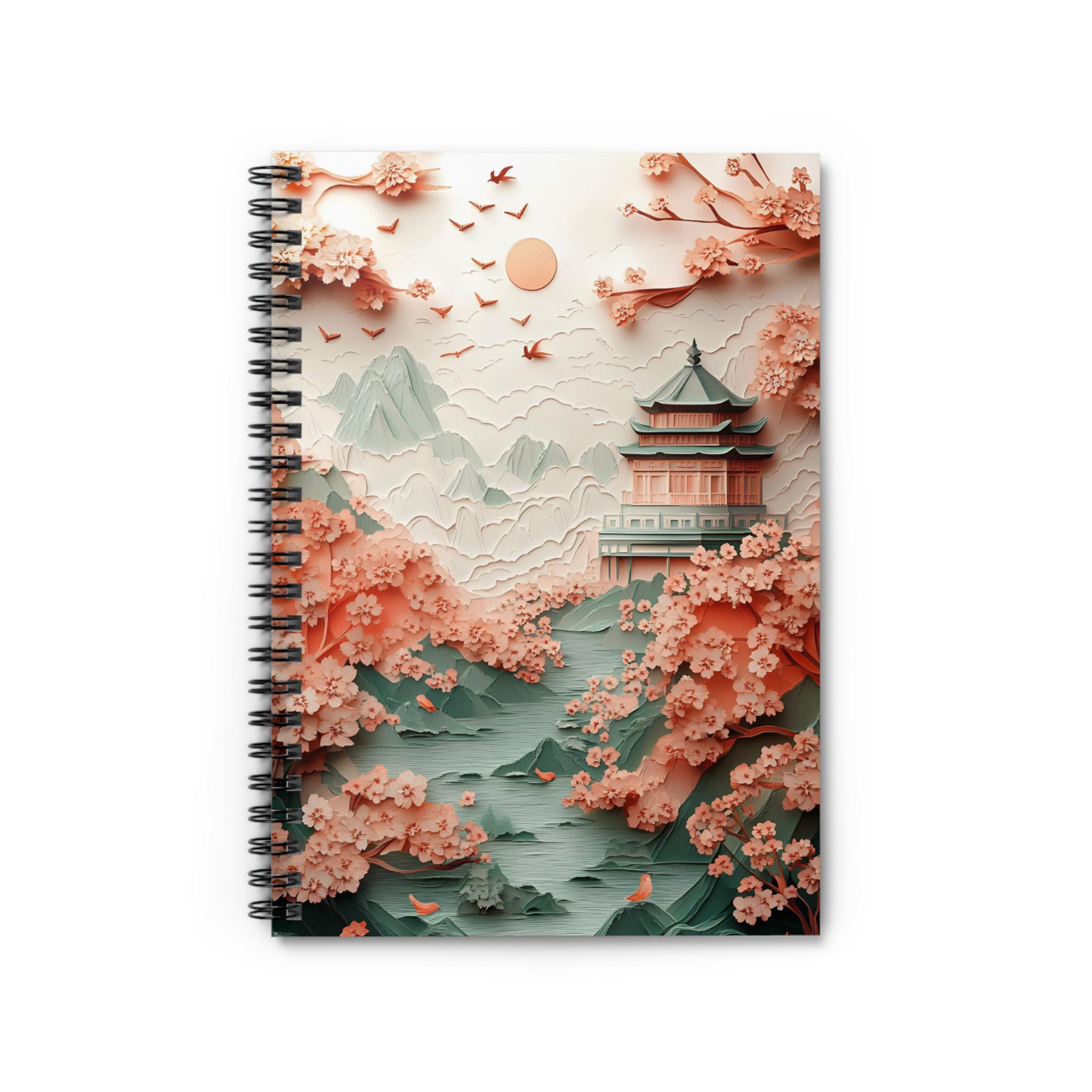 Sakura Spiral Notebook - Aesthetic Japanese Cherry Blossom Journal - Etsy