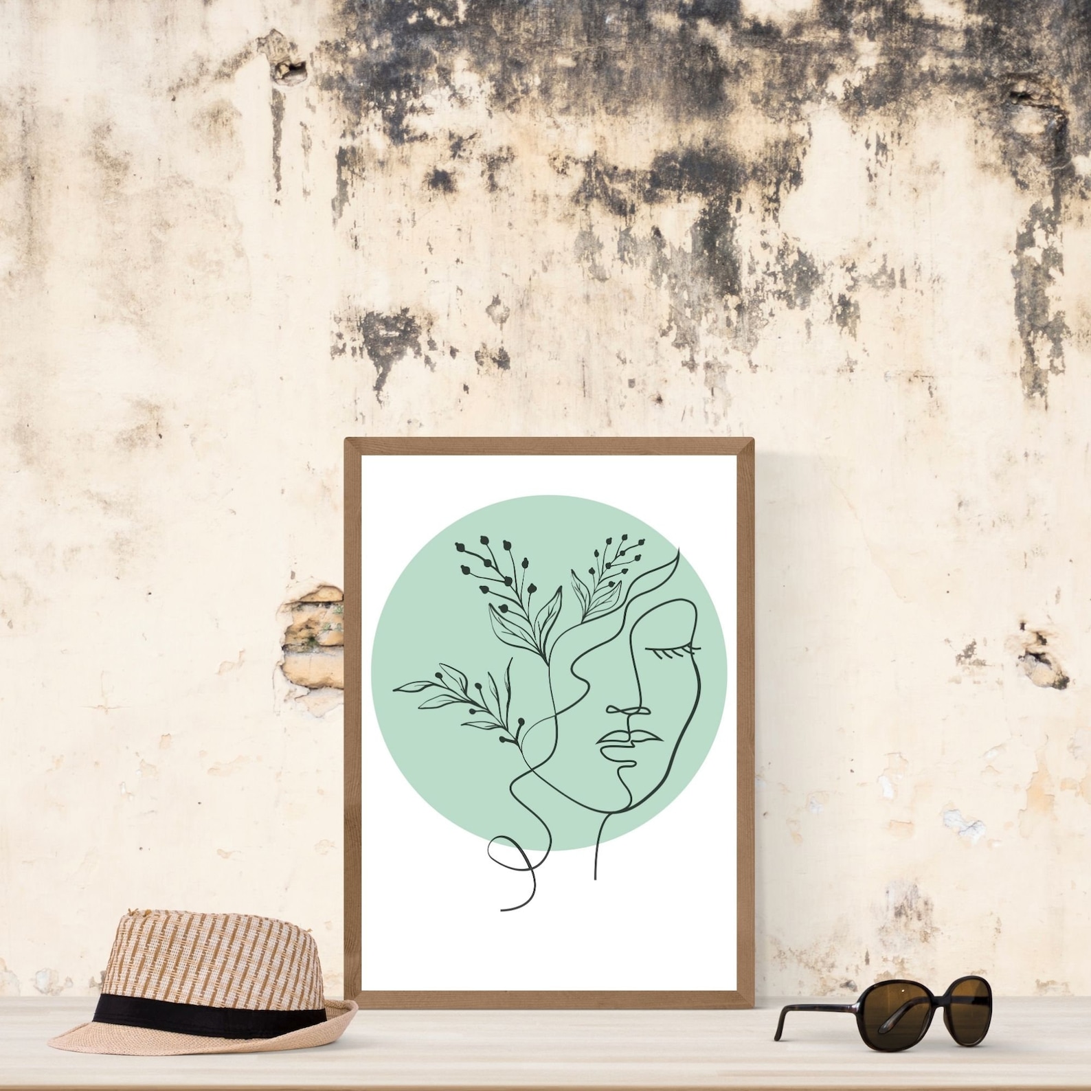 Abstract Women Face, Woman Face Drawing, Flower Woman Line Art, Minimal ...