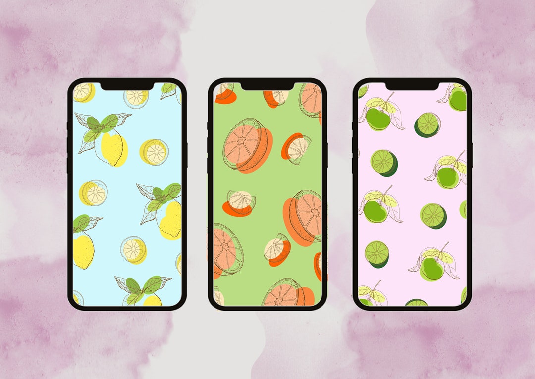 Citrus Phone Wallpapers | 3 Colourful Phone Wallpapers | Screensaver ...